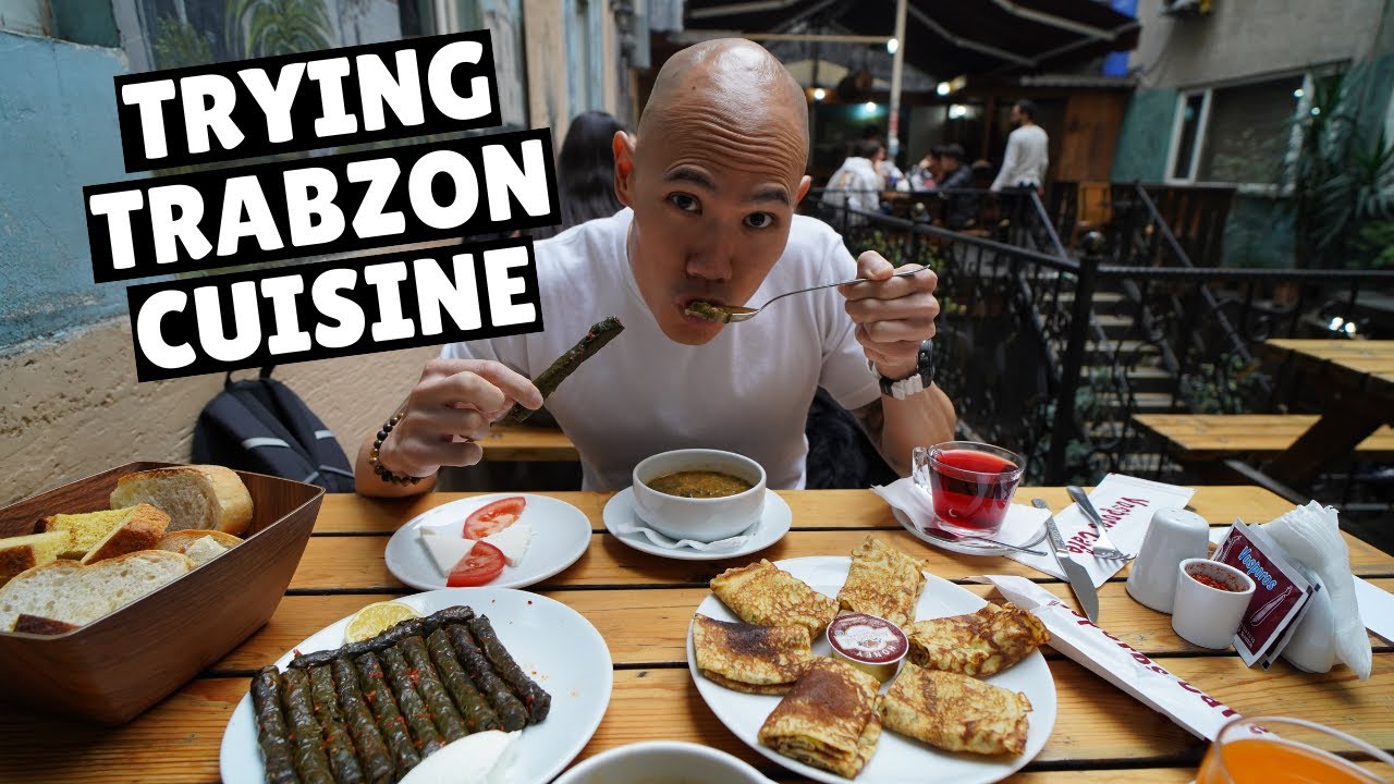 Turkish Food Tour | Trabzon Black Cabbage + Kaygana | Street Food Tour ...