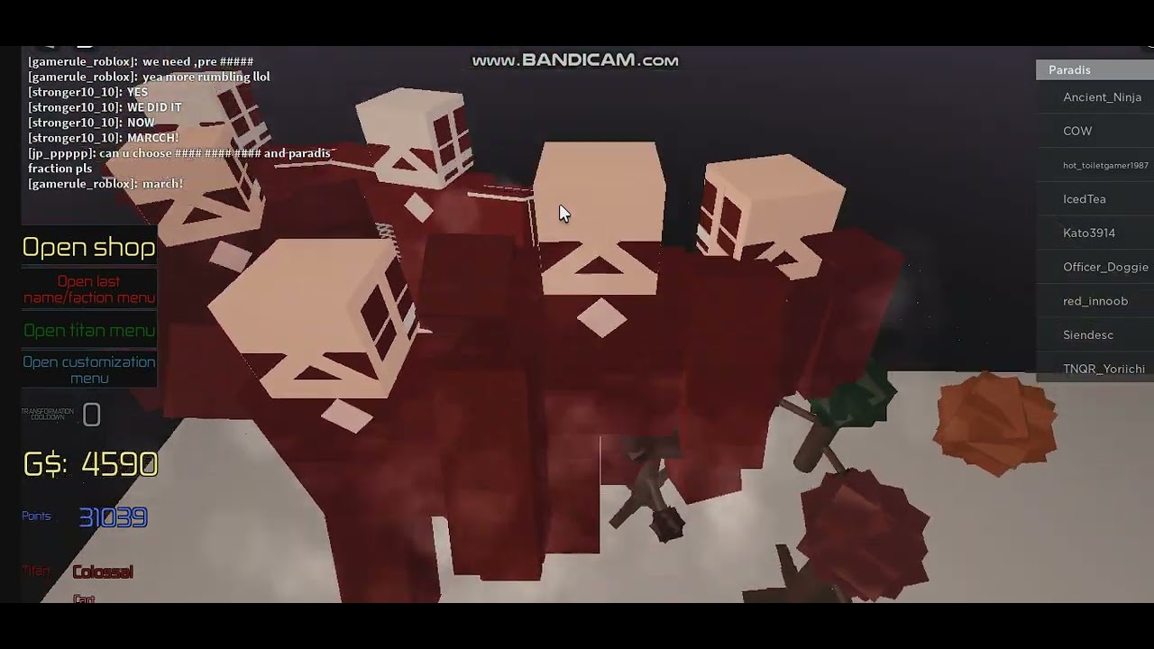 We recreated the RUMBLING in ROBLOX | Aot: insterplaygroundgame - YouTube