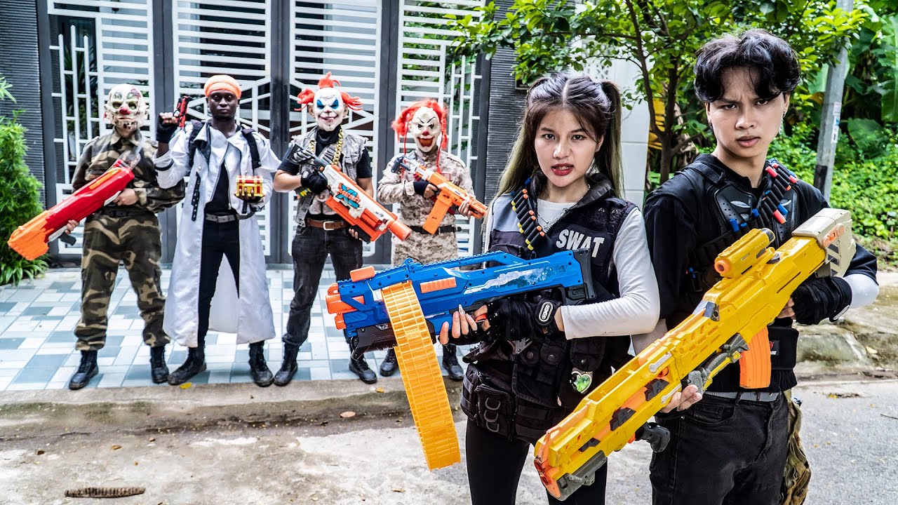 LTT Films : Ultimate Nerf Showdown Squad Silver Flash Nerf Guns Fight ...