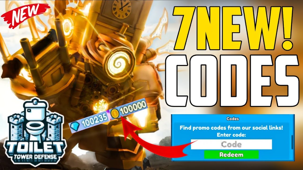 *NEW UPDATE* TOILET TOWER DEFENSE CODES! ROBLOX TOILET TOWER DEFENSE ...