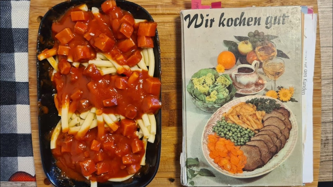 DDR Schulessen, wir kochen gut - Röhren Nudeln, Tomatensoße und ...