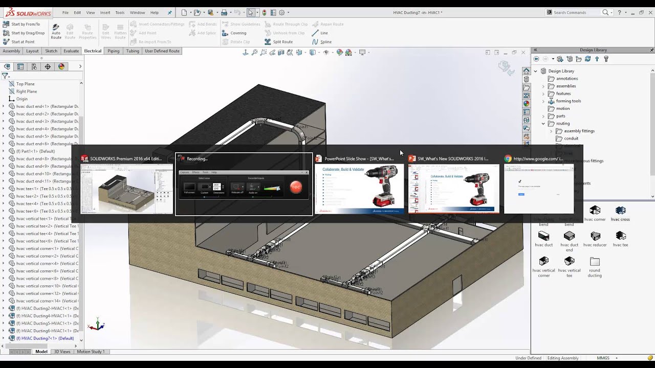What's new in SOLIDWORKS 2016 - Part 11: Routing - YouTube