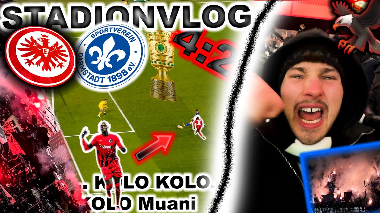 Eintracht Frankfurt vs. Darmstadt 98 | DFB-Pokal Achtelfinale 🏆 ...