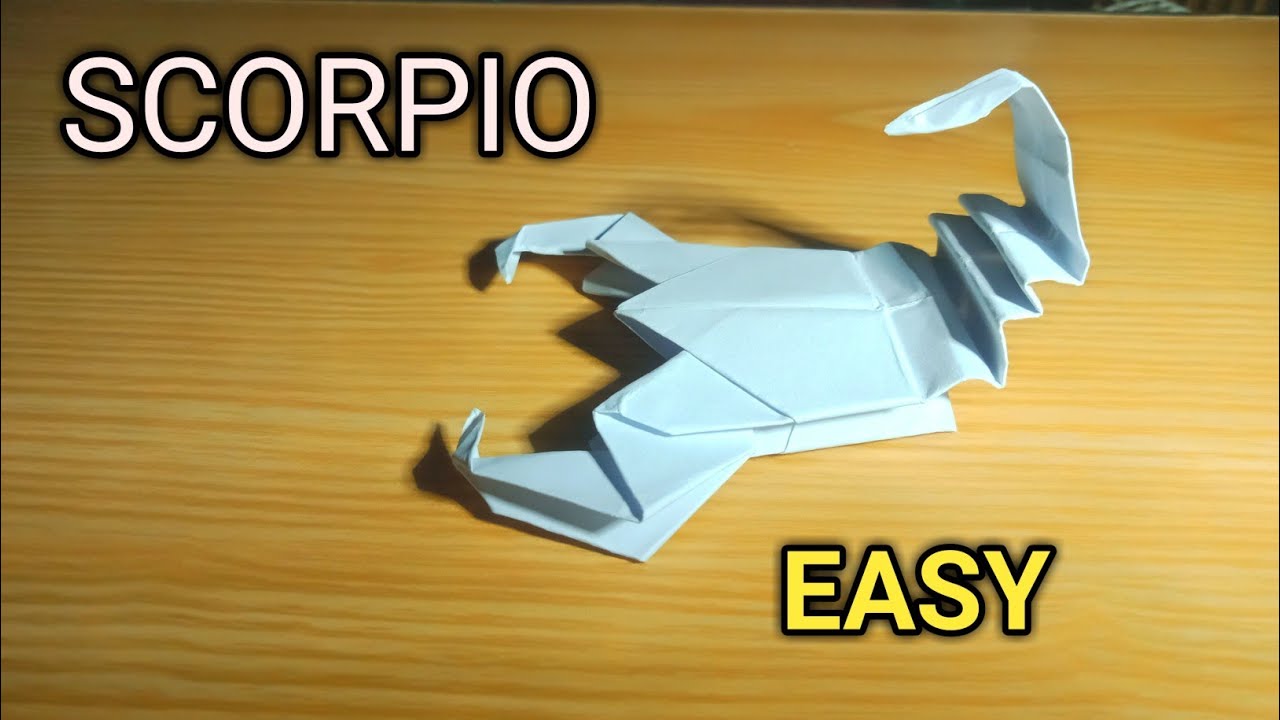 How to make origami scorpion | Paper scorpion easy | Scorpion tutorial ...