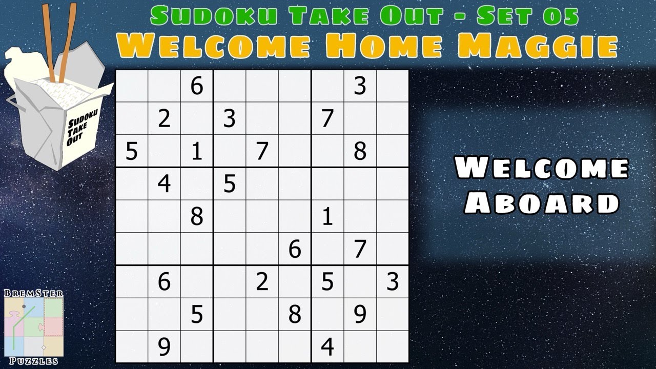 Sudoku Take Out 05 : Welcome Aboard - YouTube