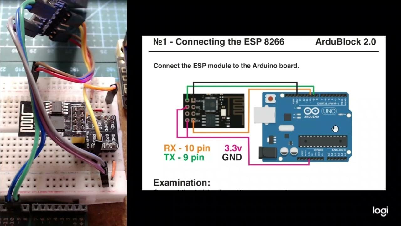 ArduBlock 2.0: Arduino WEB ESP 01 - Proyecto 1 Conexión ESP 8266 - YouTube