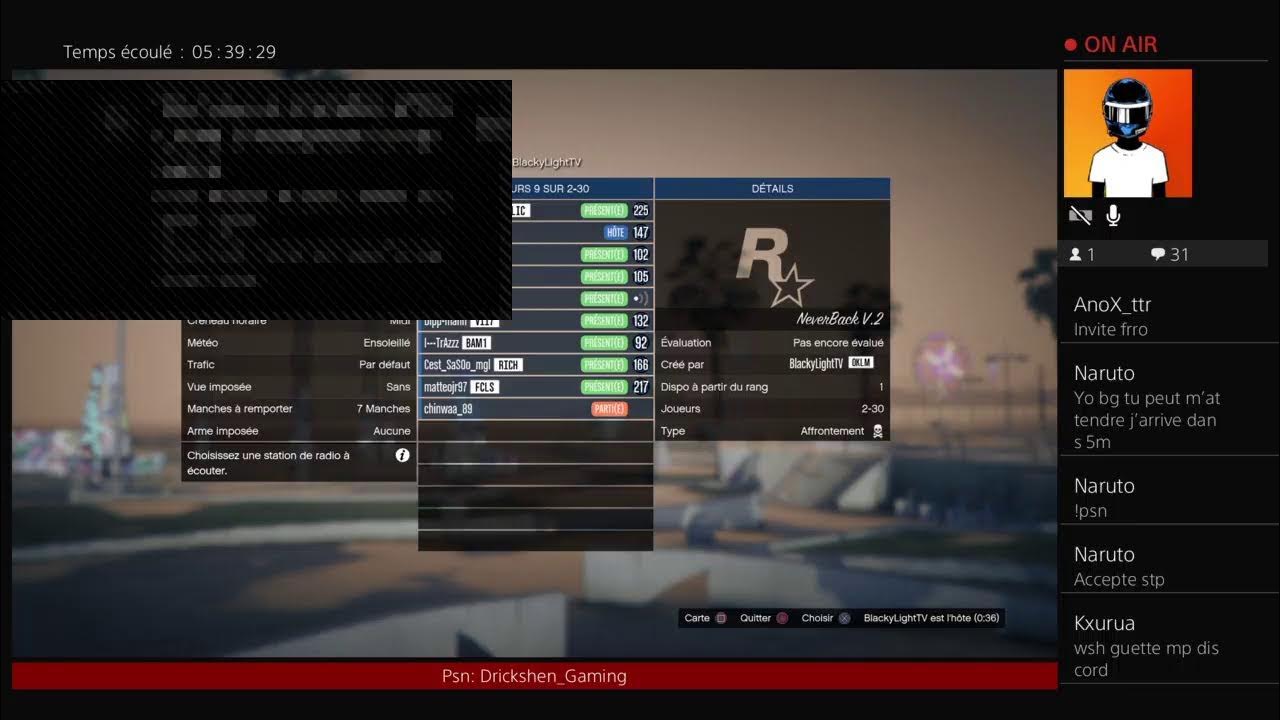 Live GTA 5 RP PS4/PS5 (Avec Discord) - YouTube
