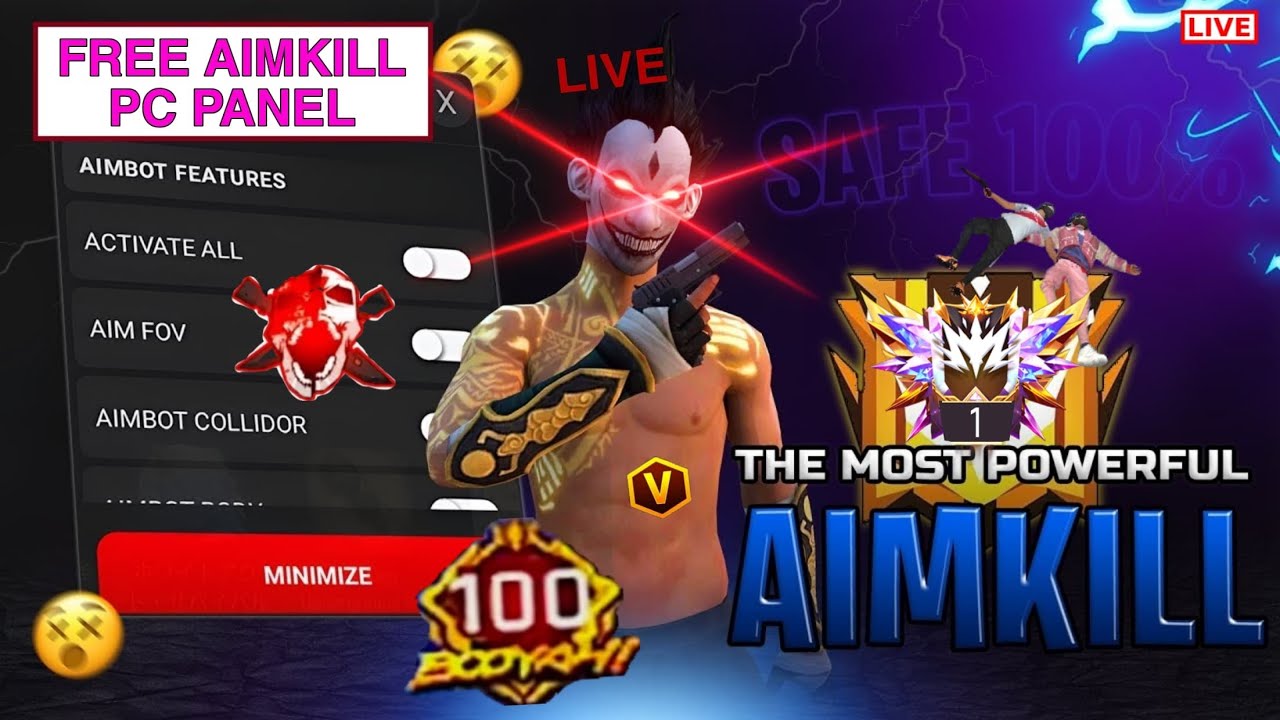 AJJUBHAI iS LIVE NEW PC 💻 AIMKILL FREE PANEL FREE FIRE NEW CSR RANKED | 100% ANTIBAN 🟢 FREE PN ...
