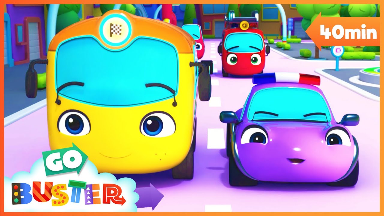 Rainbow Car wash | Go Buster's Adventures | Kids Cartoons - YouTube