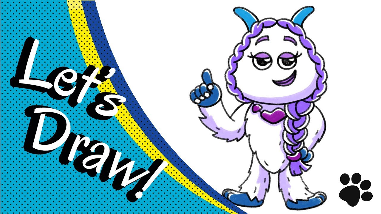 How to draw Meechee from Smallfoot Step by Step | CUTE AND EASY | Easy ...