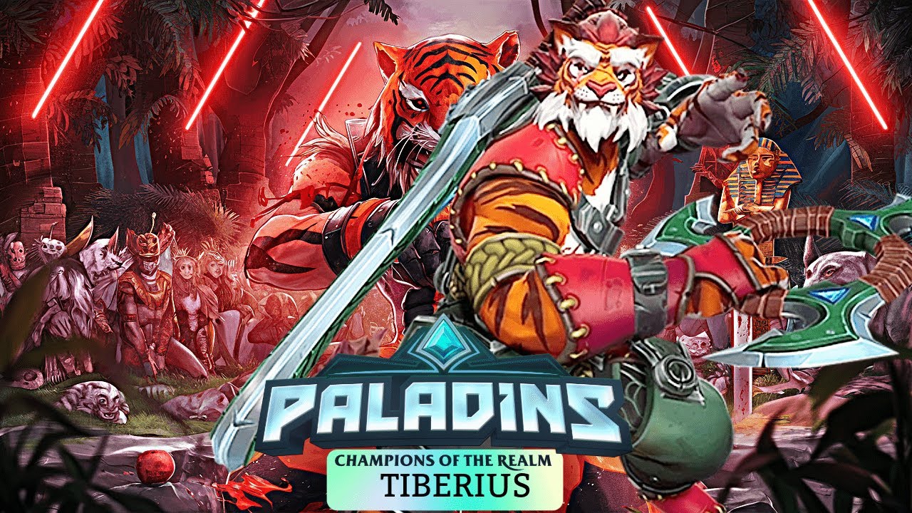 PALADINS GAMEPLAY COM TIBERIUS MODO CHACINA 2024 - YouTube