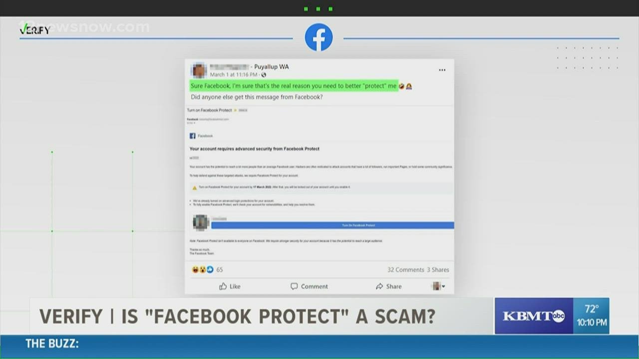Verify | Is "Facebook Protect" a scam? - YouTube