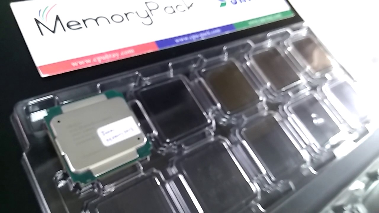 MPK plastic box tray cpu packaging Intel E5 V3 (www.cputray.com) - YouTube