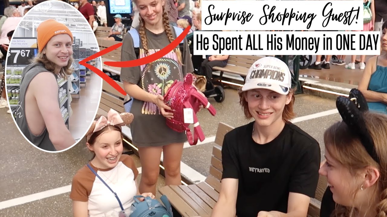 He Spent ALL His Money In ONE DAY *Shopping with a SURPRISE!* - YouTube