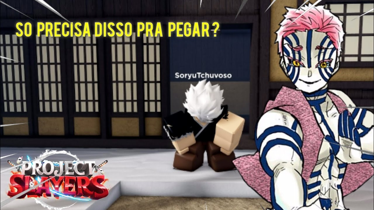 COMO PEGAR o estilo de luta soryu do akaza no project slayer (Roblox ...