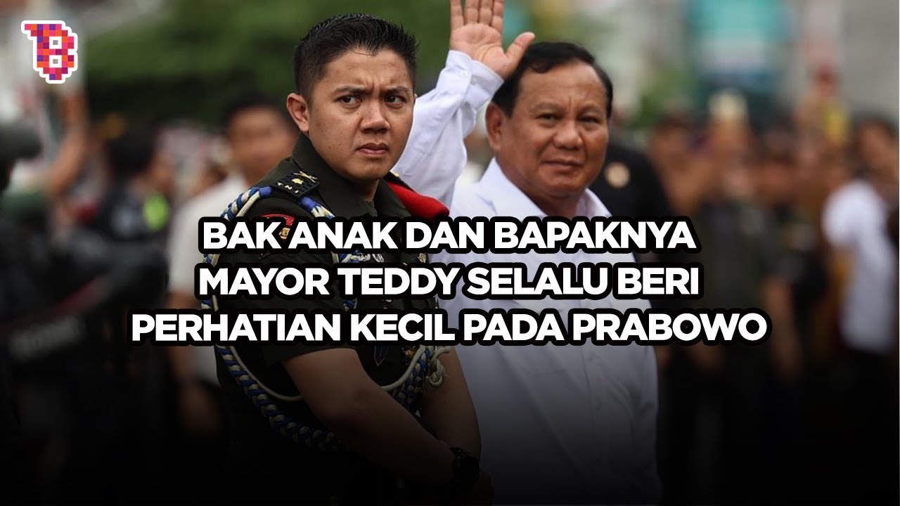 Perhatian kecil Mayor Teddy ke Prabowo bikin adem, bak anak dan bapak ...