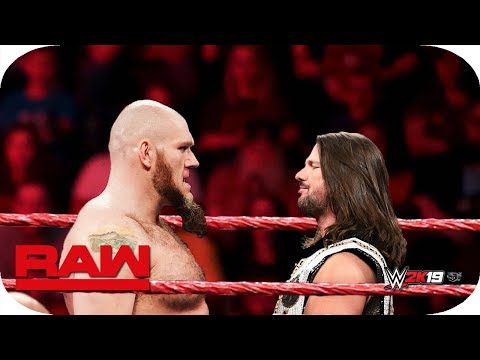 FULL MATCH - Lars Sullivan vs. AJ Styles : Raw, May 12, 2019 - Ep. 52
