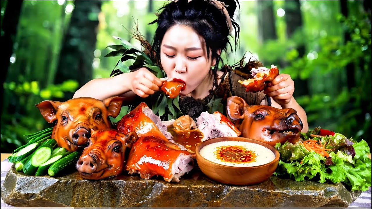 ASMR Ultimate Jungle Mukbang: Crocodile, Snake, Fish & More Exotic ...