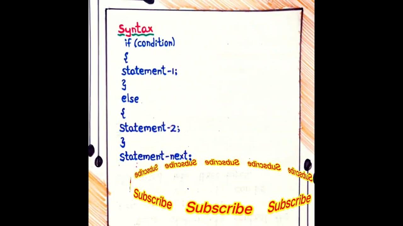 Control Statements In C Programming Part 4 If Else Statement Lahari 