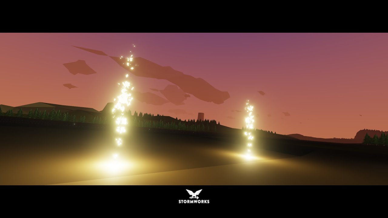 Launching flares/missiles with one push button, Stormworks logic - YouTube