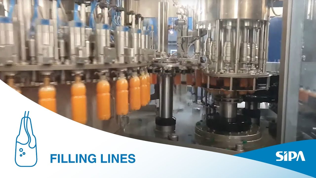 Complete line for CSD and nitro Hot Filling | SIPA - YouTube