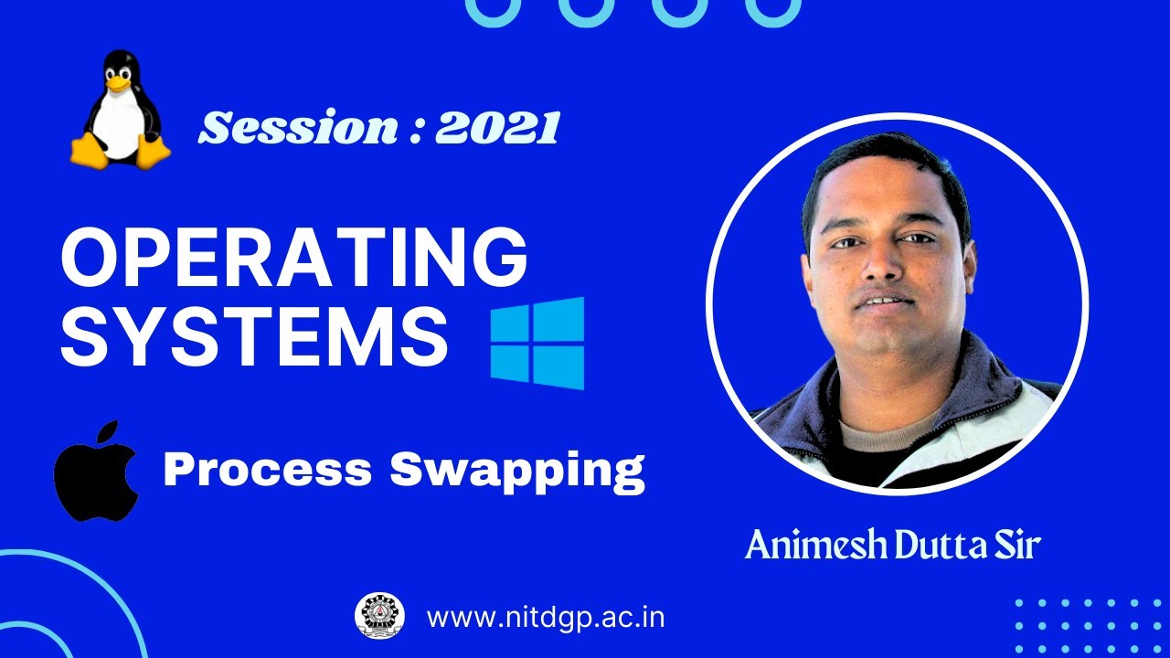 10 Process Swapping Operating Systems Csc 501 Nit Durgapur Youtube