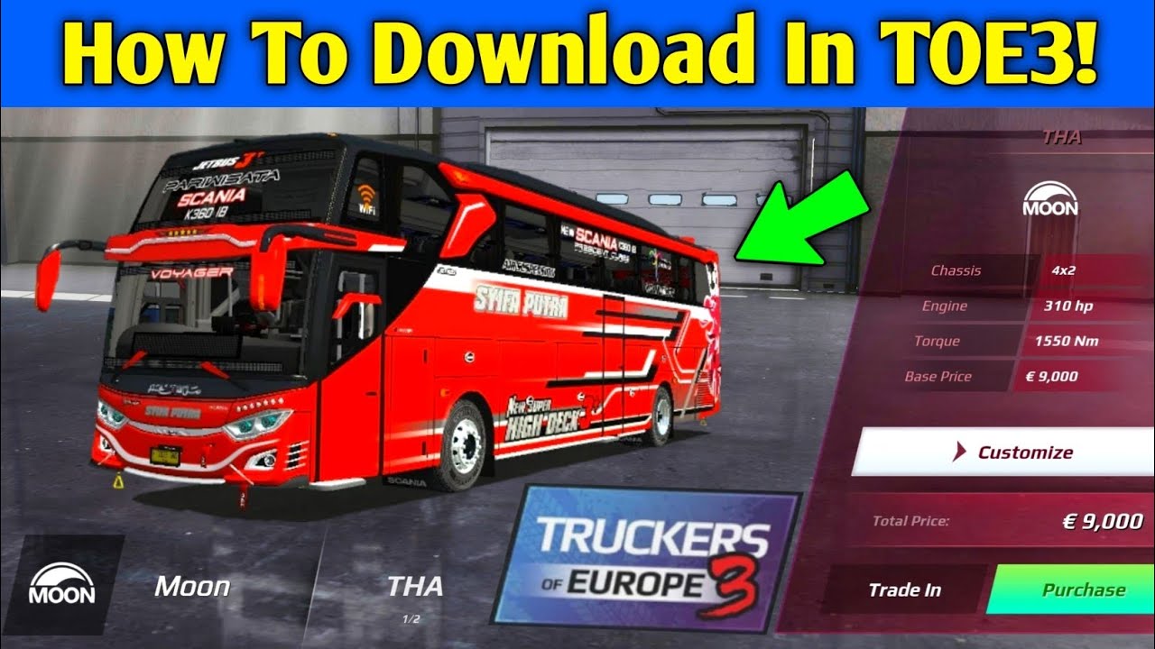 Truckers of Europe 3 Bud Mod Add | TOE3 Bus Added! - YouTube