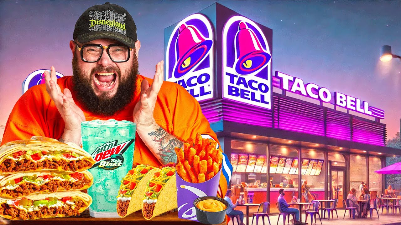 MANGIO TUTTO IL MENÙ DI TACOBELL IN AMERICA - YouTube