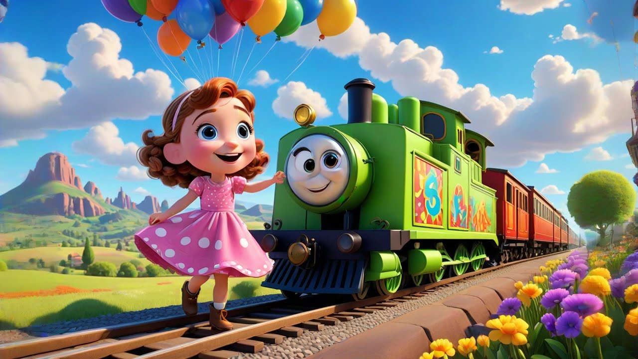 Giggle Train Ride — Choo Choo Song! | Fun Kids Song | Train Adventure ...