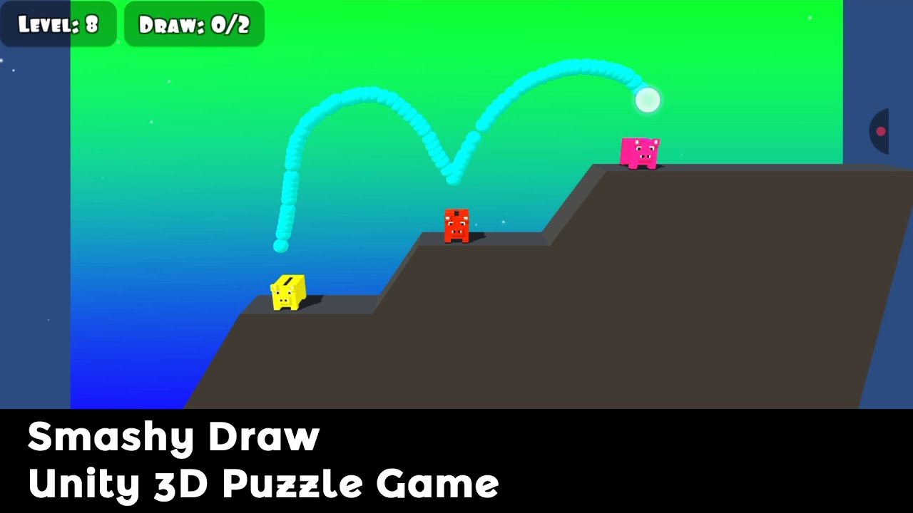 Smashy Draw - Unity Game Template | Unity 3D Puzzle Game - YouTube