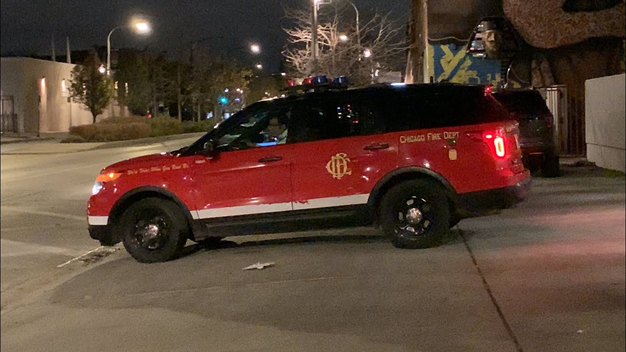 Chicago Fire Dept Field Chief 454 Returning - YouTube