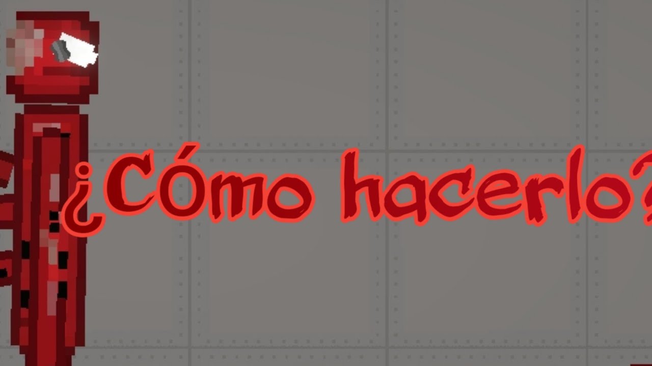 ¿Cómo hacer a Carnage en Melon Playground? - YouTube