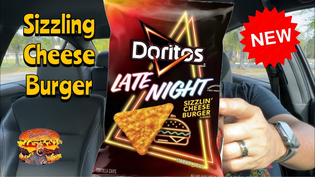 Doritos New Sizzling Cheeseburger Review - Food Review 🍔 - YouTube