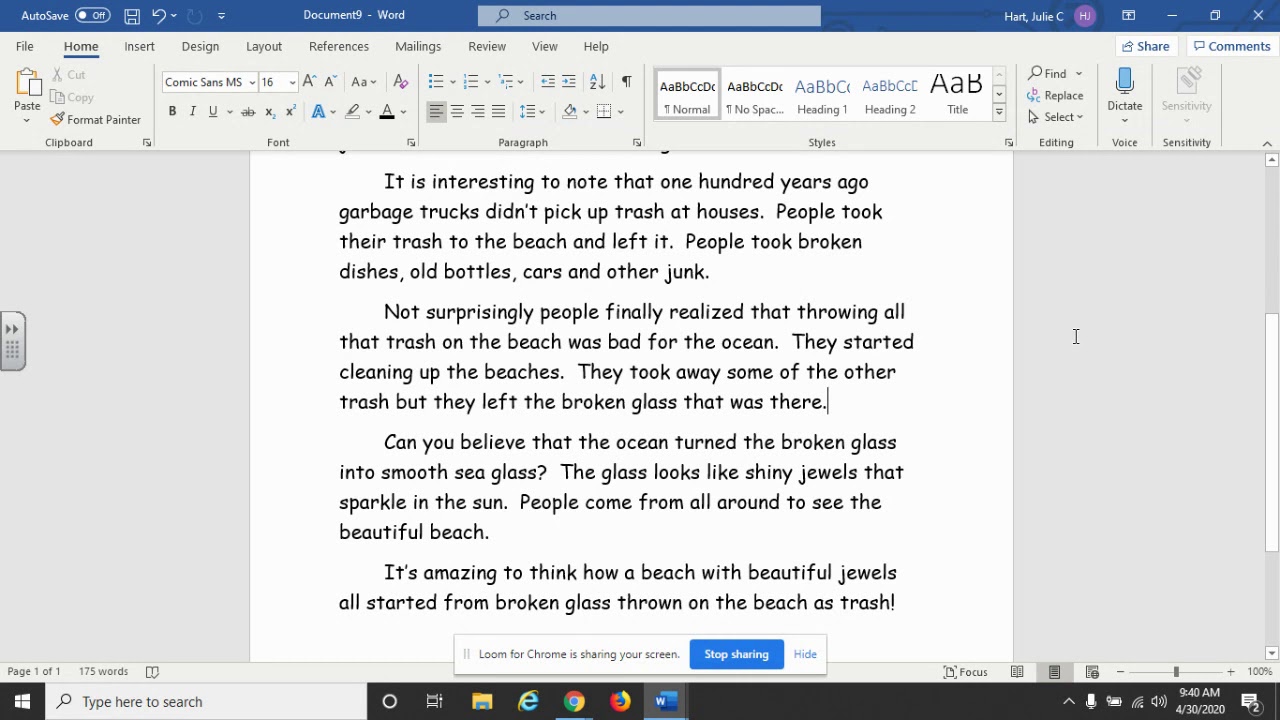 4 30 20 Finalizing Informational Writing - YouTube