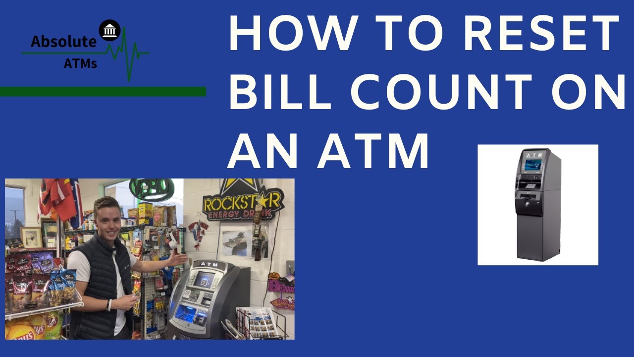 Resetting The Bill Count On An ATM... Hyosung 1800 CE - YouTube