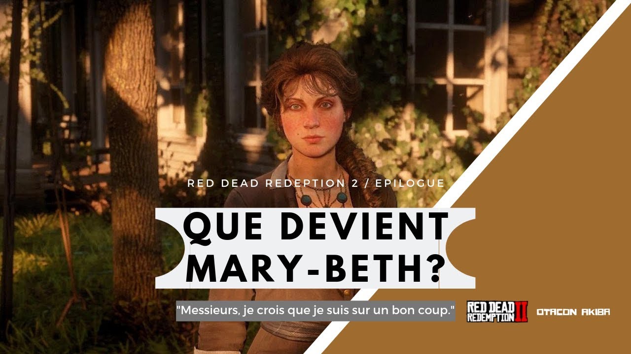 Red dead Redemption 2 [FR] QUE DEVIENT MARY-BETH à la fin du jeu ? Les ...