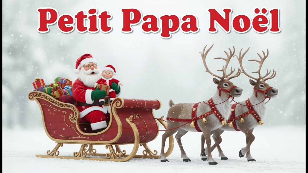 Little Santa Claus in French (Petit Papa Noël) - Christmas song for ...