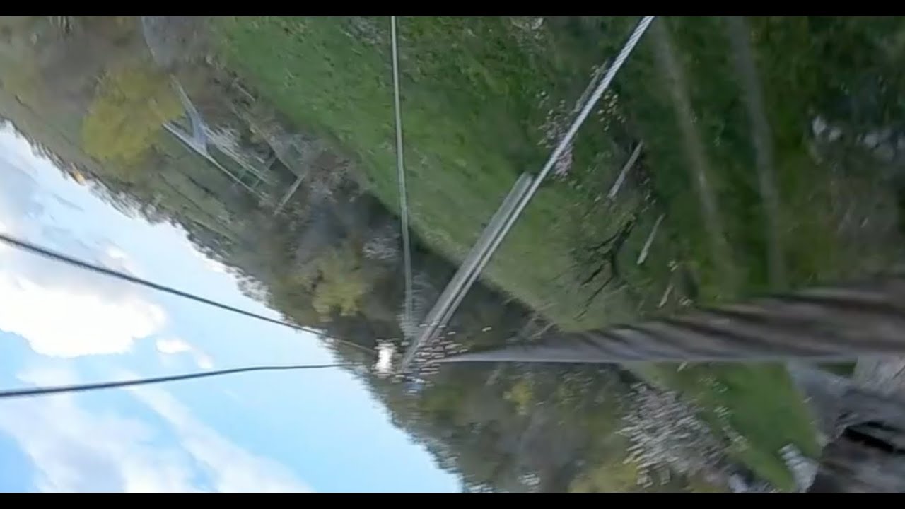 Crash in High voltage cable line - YouTube