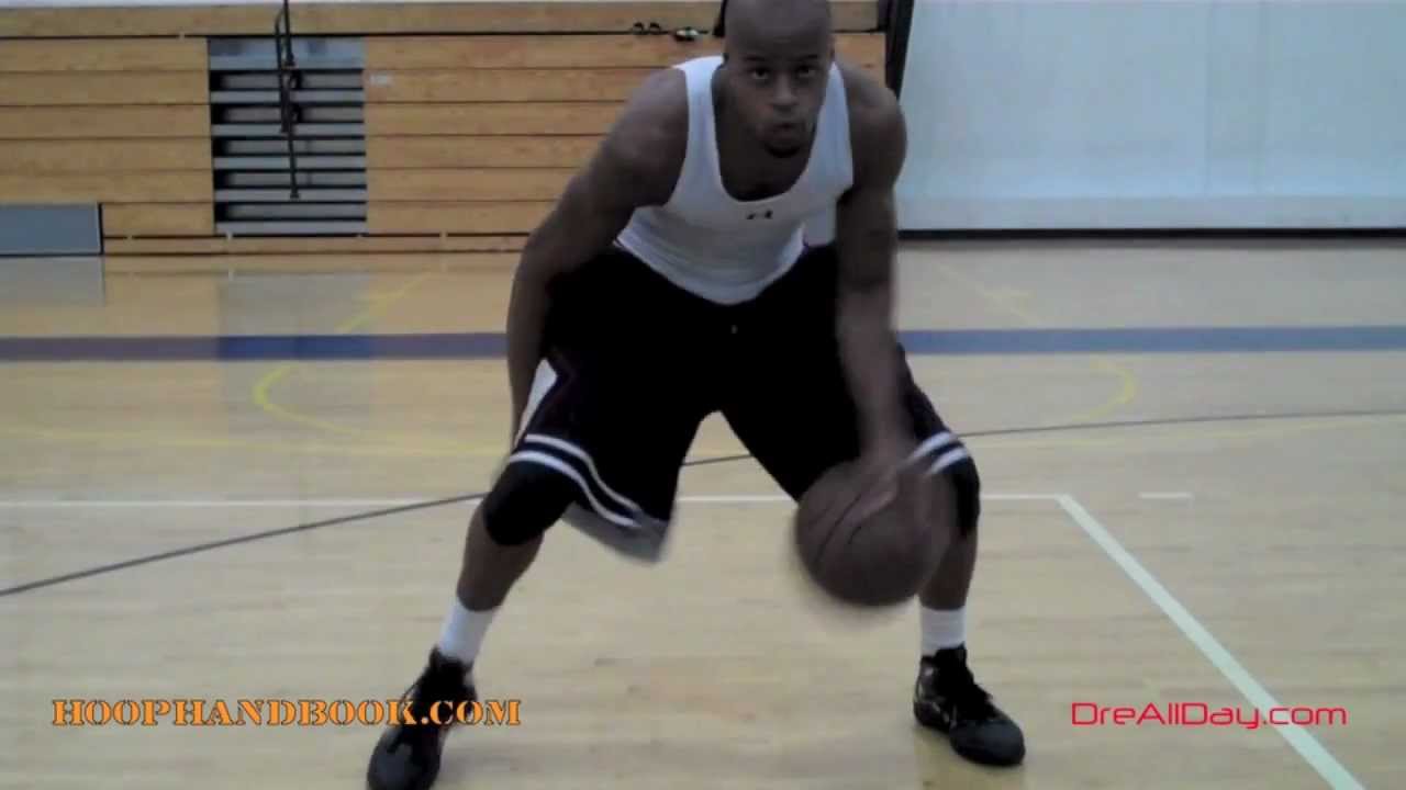 Dribbling Fundamentals Workout - Triple Thru-Legs Dribblng Drill | Dre Baldwin - YouTube