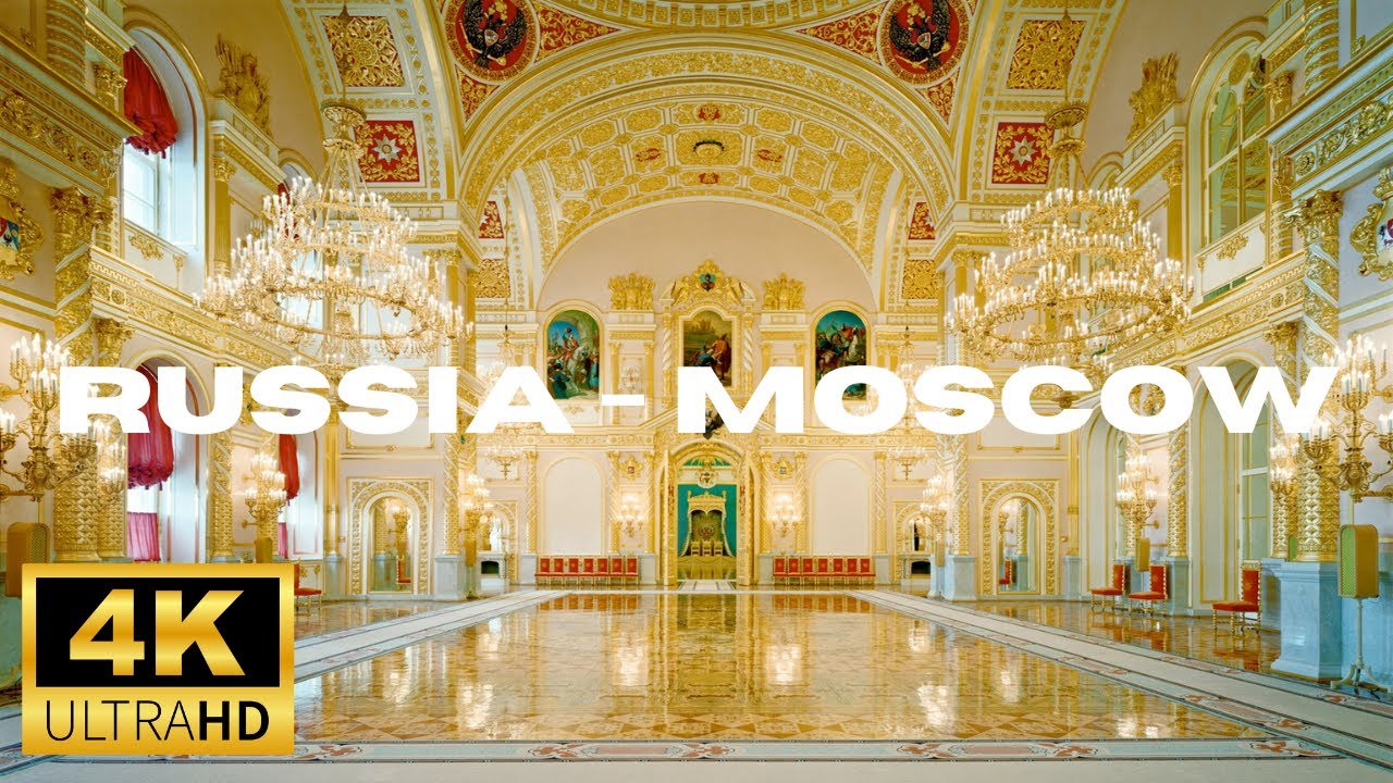 Flying Over Moscow Russia (4K UHD) - Scenic Relaxation Film with ...