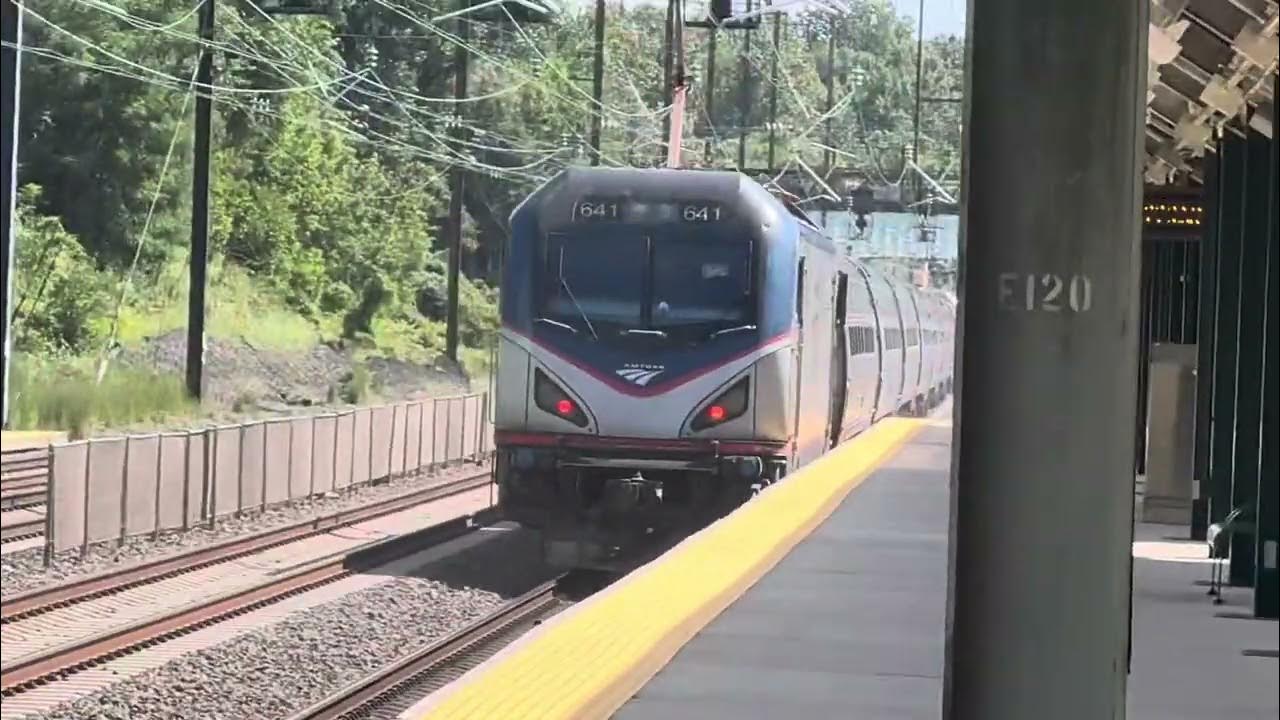 Amtrak flying by at Halethorpe, MD! (8.21.24) - YouTube