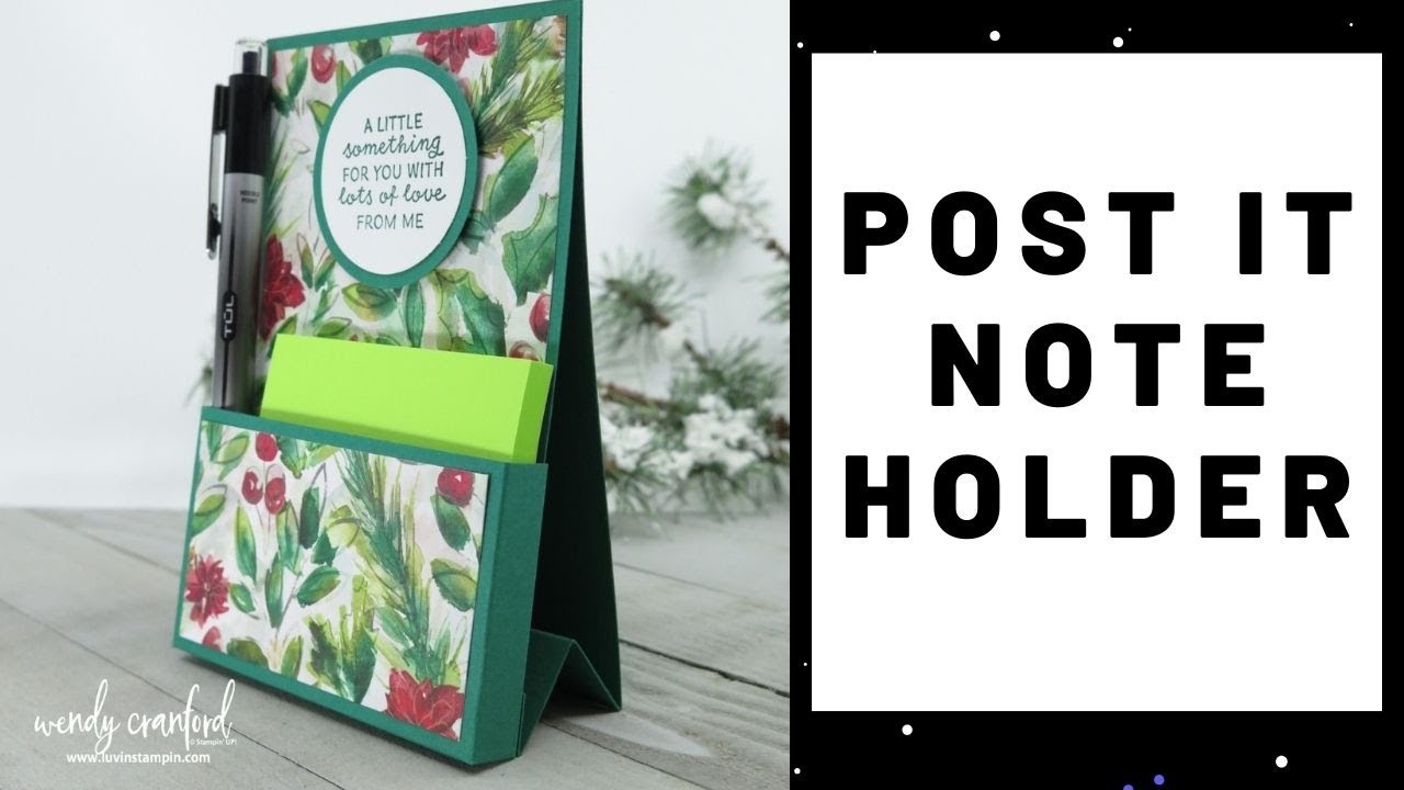 Simple Notepad & Pen Holder For Gifts - Free Project Sheet - YouTube