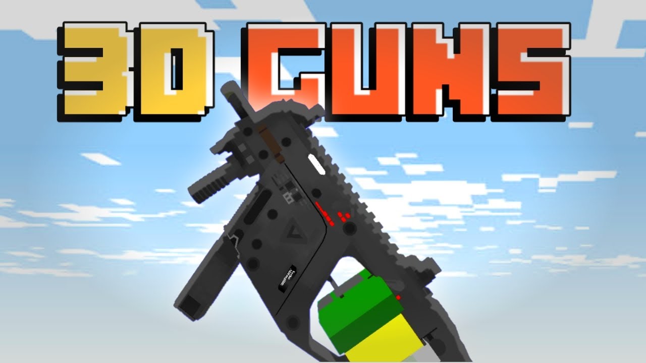 3D guns mod for Minecraft PE! - YouTube