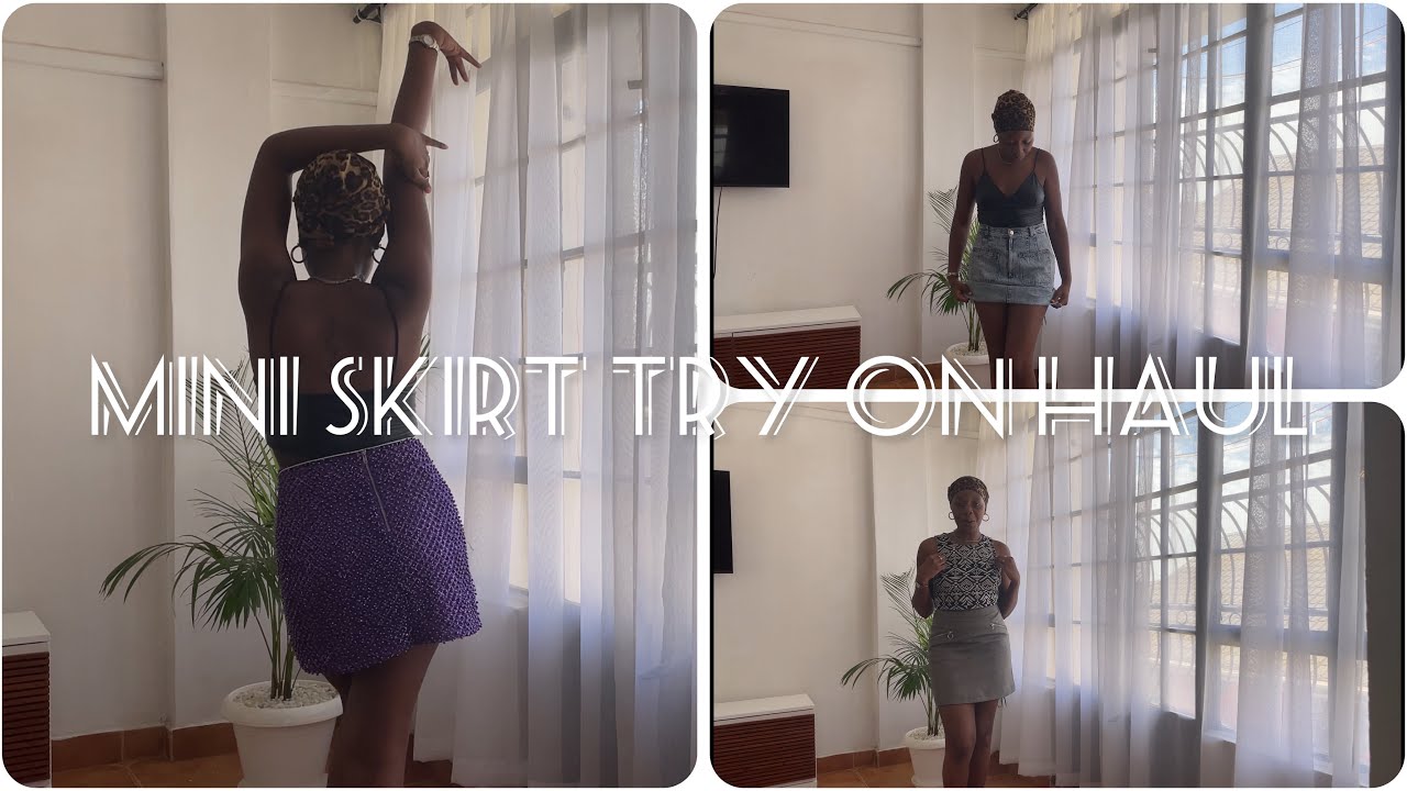 Mini skirt Try On Haul|2023 - YouTube