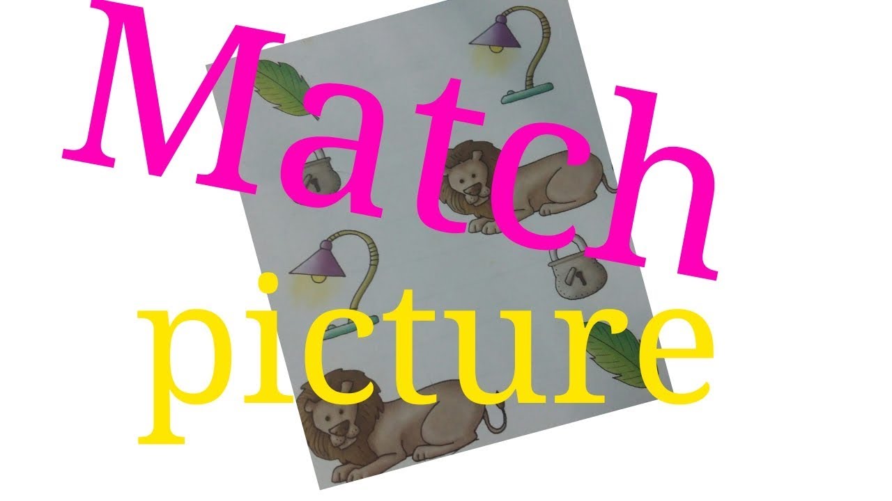 Picture matching/match the following/match the picture/kindergarten ...