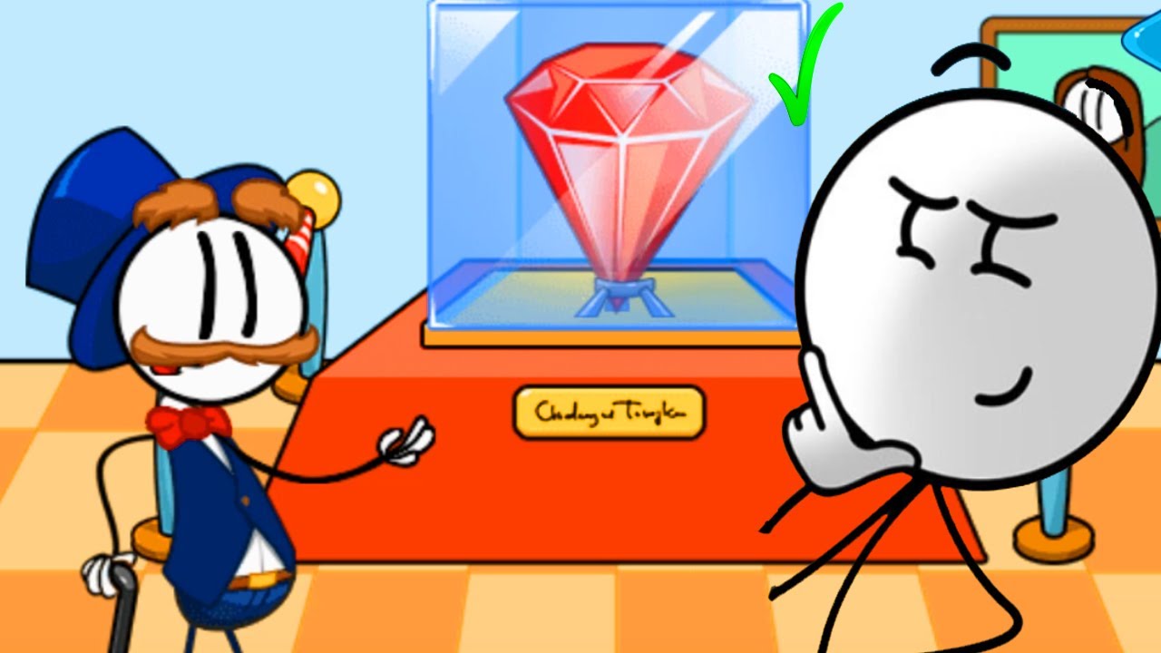 Stickmin Stories: Stealing The Diamond - Funny Stickman Games - YouTube