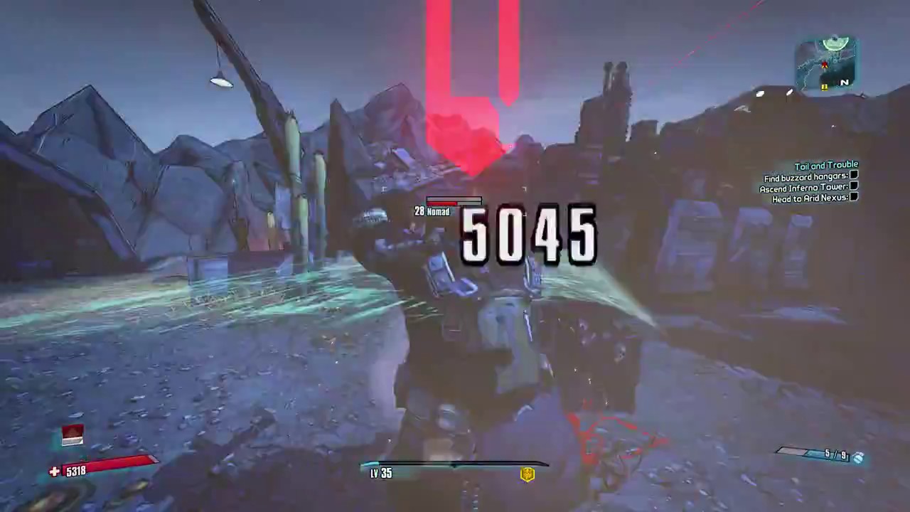 Borderlands 2 | Gearless Zer0 Playthrough part 24 - Sawtooth Cauldron ...