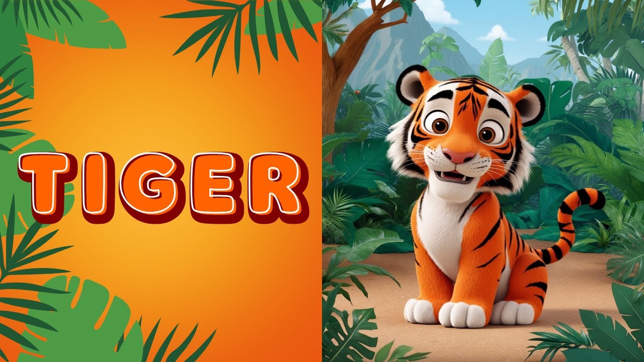 🐯 Tiger, Tiger! | Fun & Educational Kids Song About Tigers! 🎵🦁🌿 - YouTube