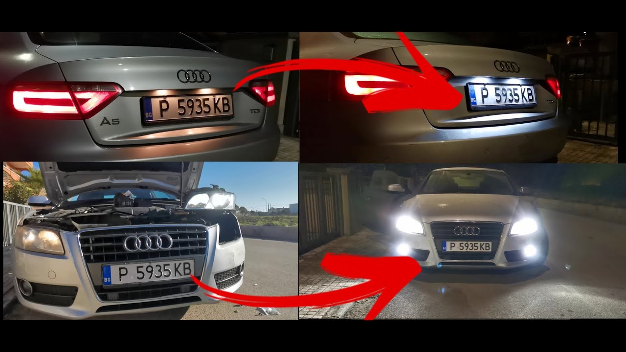 Easy Install/Low Beam-High Beam Led Bulbs on AUDI A5 2011/Interior Led ...
