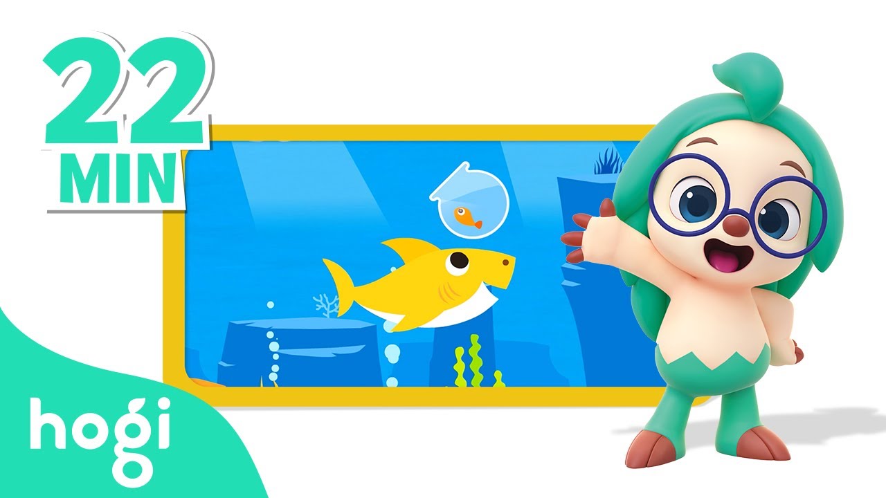 Baby Shark Dance faster with Hogi | +Compilation | Nursery Rhymes ...